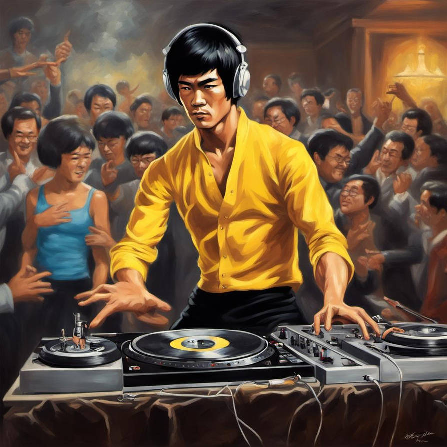 Bruce Lee Djing A Party Oil Painting style by DJSpinja on DeviantArt Bruce Lee Djing A Party Oil Painting style by DJSpinja on DeviantArt