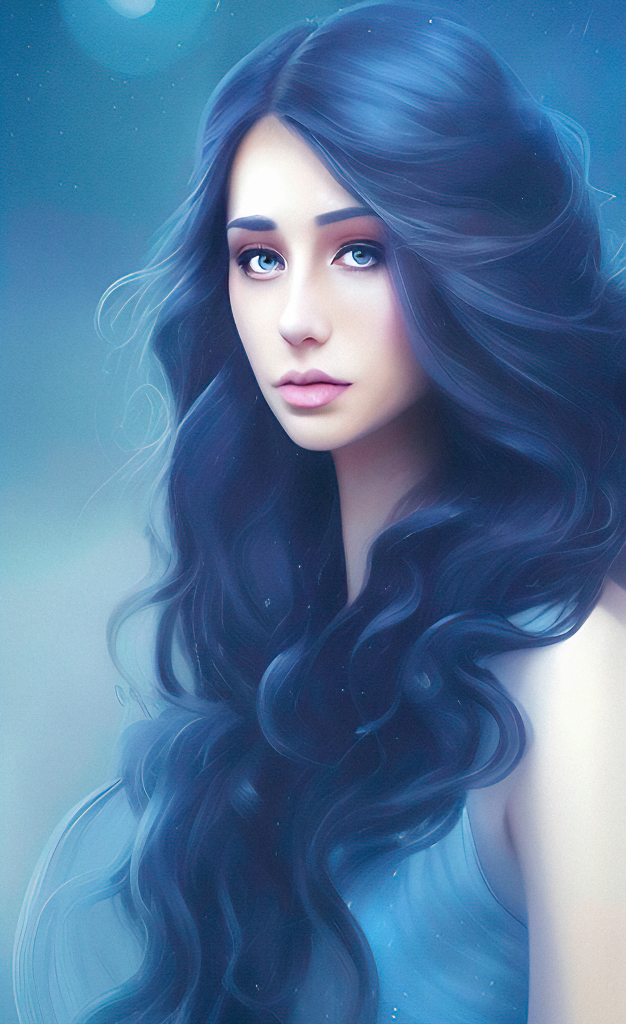 Raven Haired Beauty By Serendigity Art On Deviantart