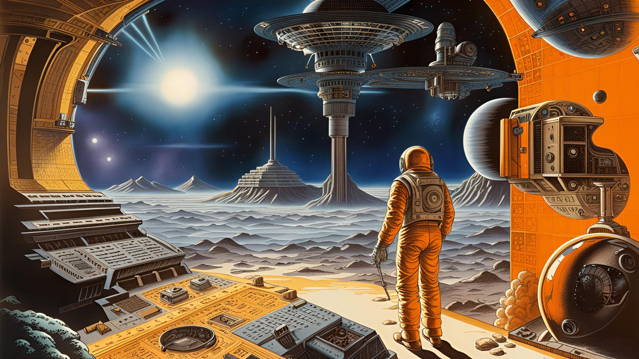 Retro Sci Fi By Serendigity Art On Deviantart