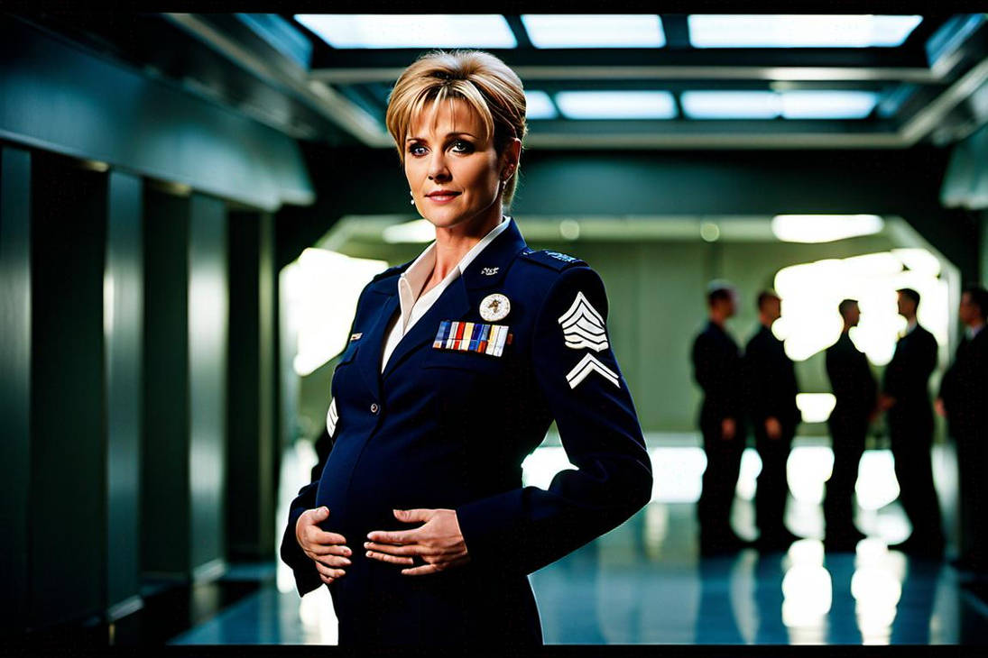 Pregnant Samantha Carter Stargate Sg 1 In Usaf For By Pregnantluvr1 On