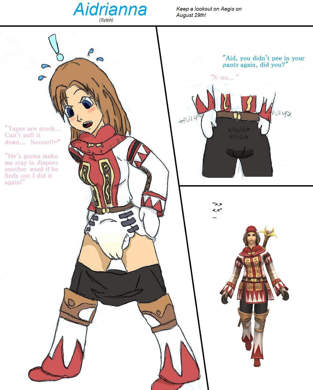 Aidrianna Pulling Her Pants Down By Ssj5cloufiroth On Deviantart