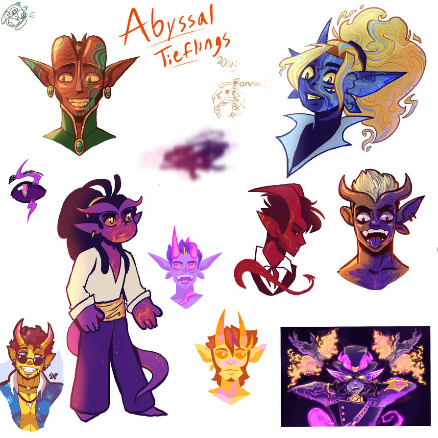 Abyss Tieflings By Whirlpool 3 On DeviantArt abyss-tieflings-by-whirlpool-3-on-deviantart