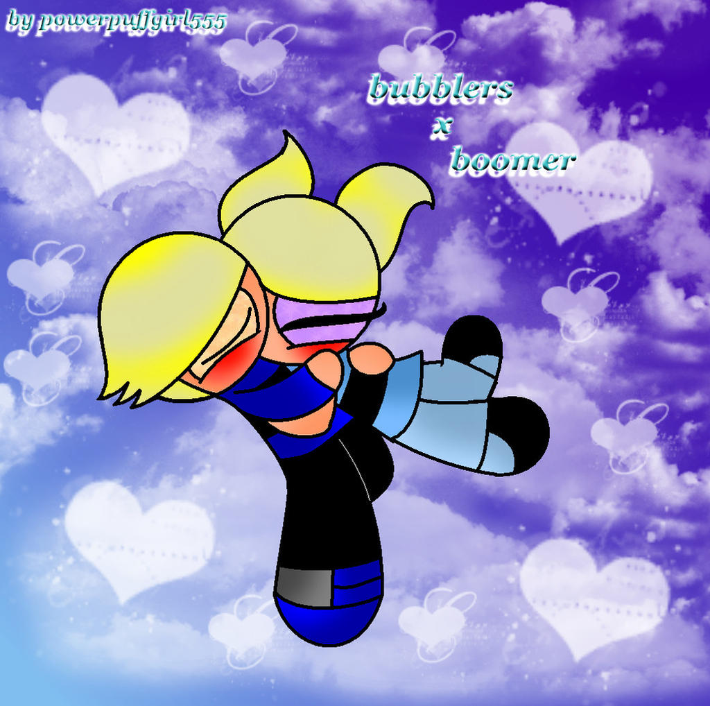 Sky Kiss Bubbles And Boomer By Powerpuffgirl555 On Deviantart
