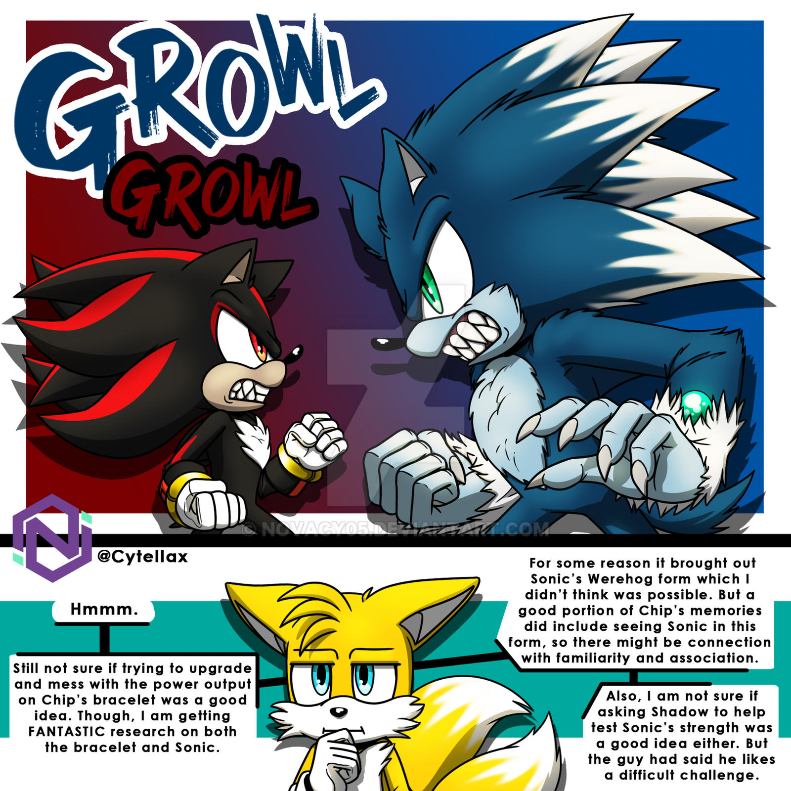 Werehog Sonic Vs Shadow by Novacy05 on DeviantArt Werehog Sonic Vs Shadow by Novacy05 on DeviantArt