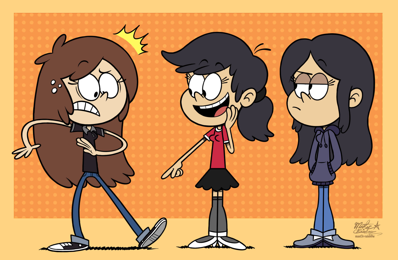 Mm Loud House Style Jenny Lucy Mina Ocs By Mast3r Rainb0w On Deviantart