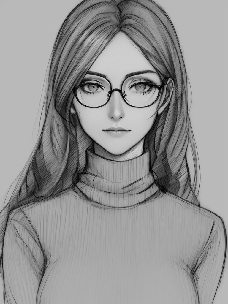Girl With Glasses By A2a5 On Deviantart