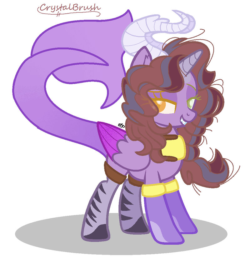 Mlp Crystalbrush Fusion By Wishing Well Artist On Deviantart