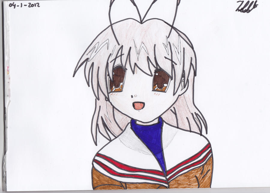 Furukawa Nagisa By Zzzzenzy On Deviantart