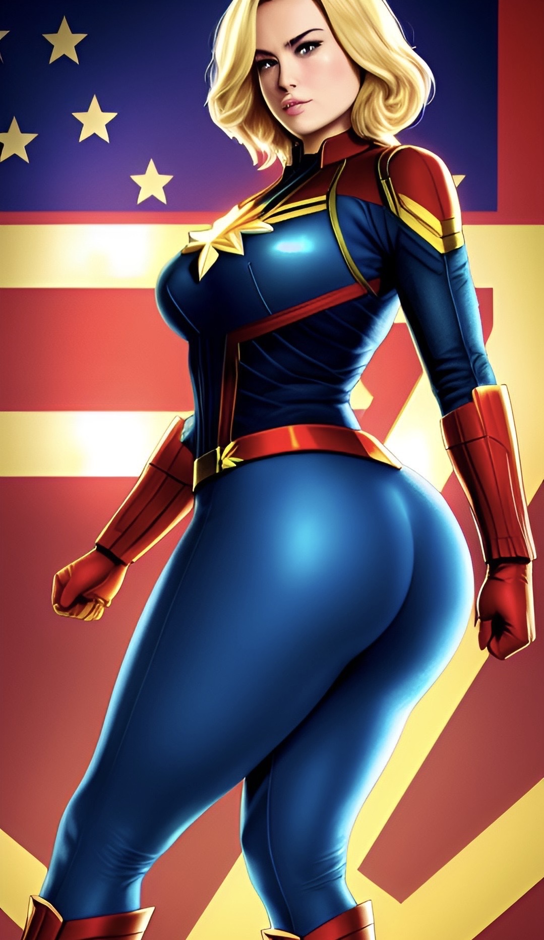 Captain Marvel Ai Variant By Atompowder On Deviantart