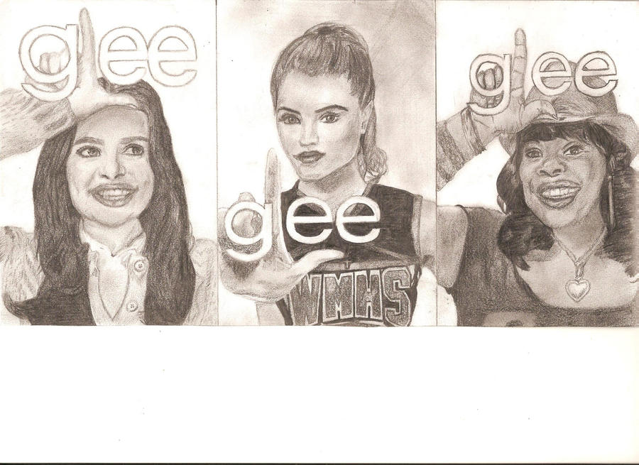 Glee Rachel Quinn Mercedes By Neumii On Deviantart