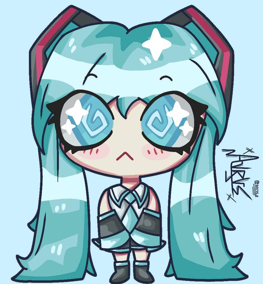 Miku Chibi By Auruss0 On Deviantart
