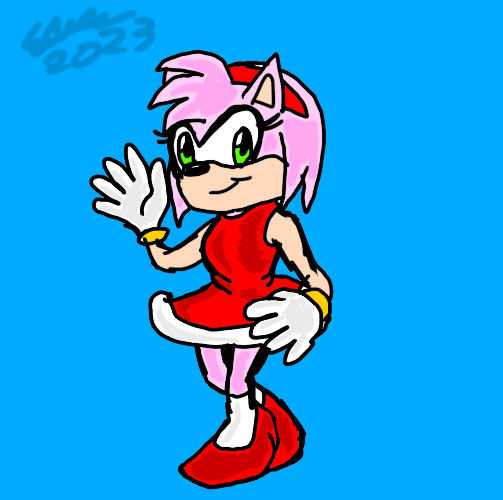 Amy Rose Wearing High Heels By 80sfansincedayone On Deviantart