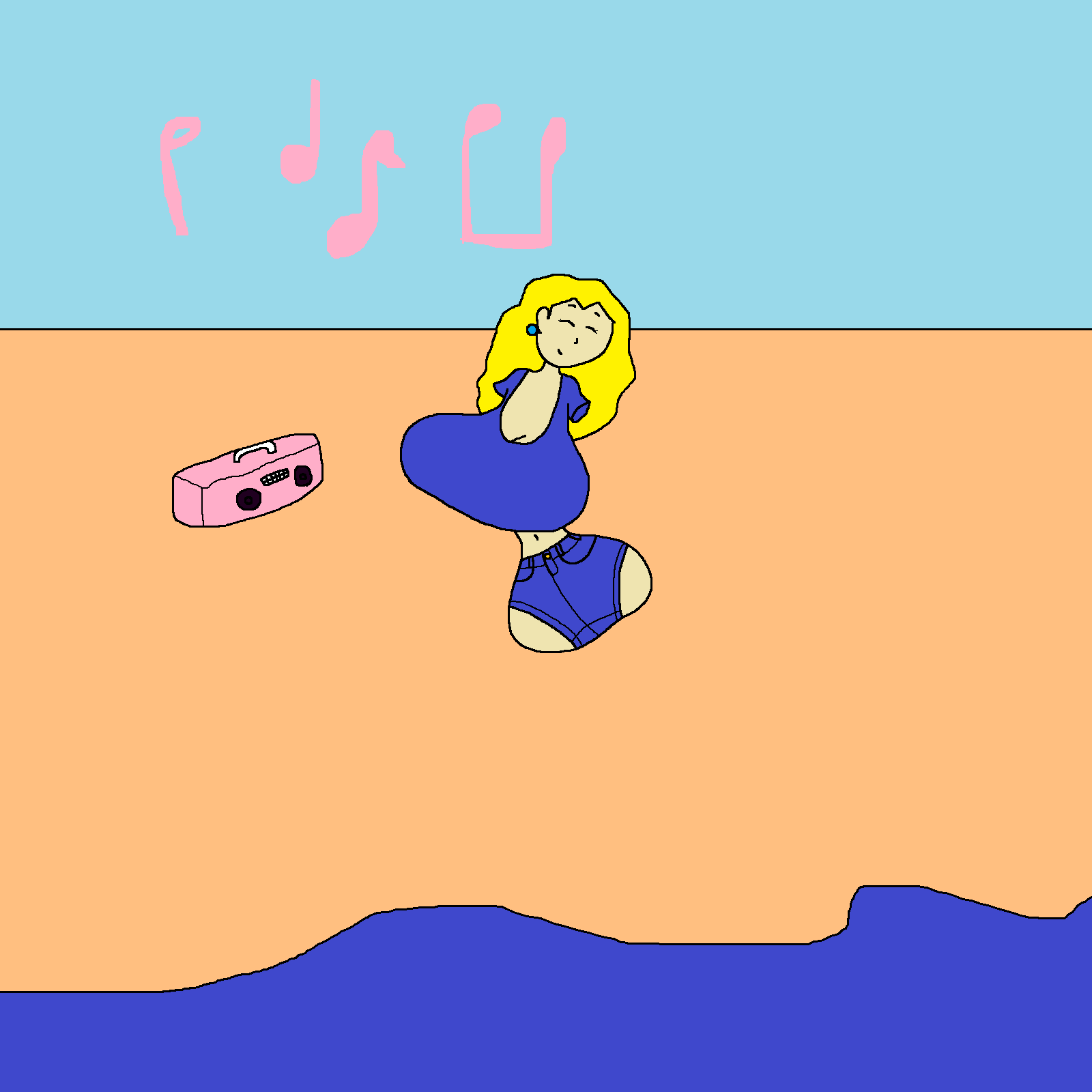 Princess Peach Limbless Beach Dance By Nintendosupermario1 On Deviantart
