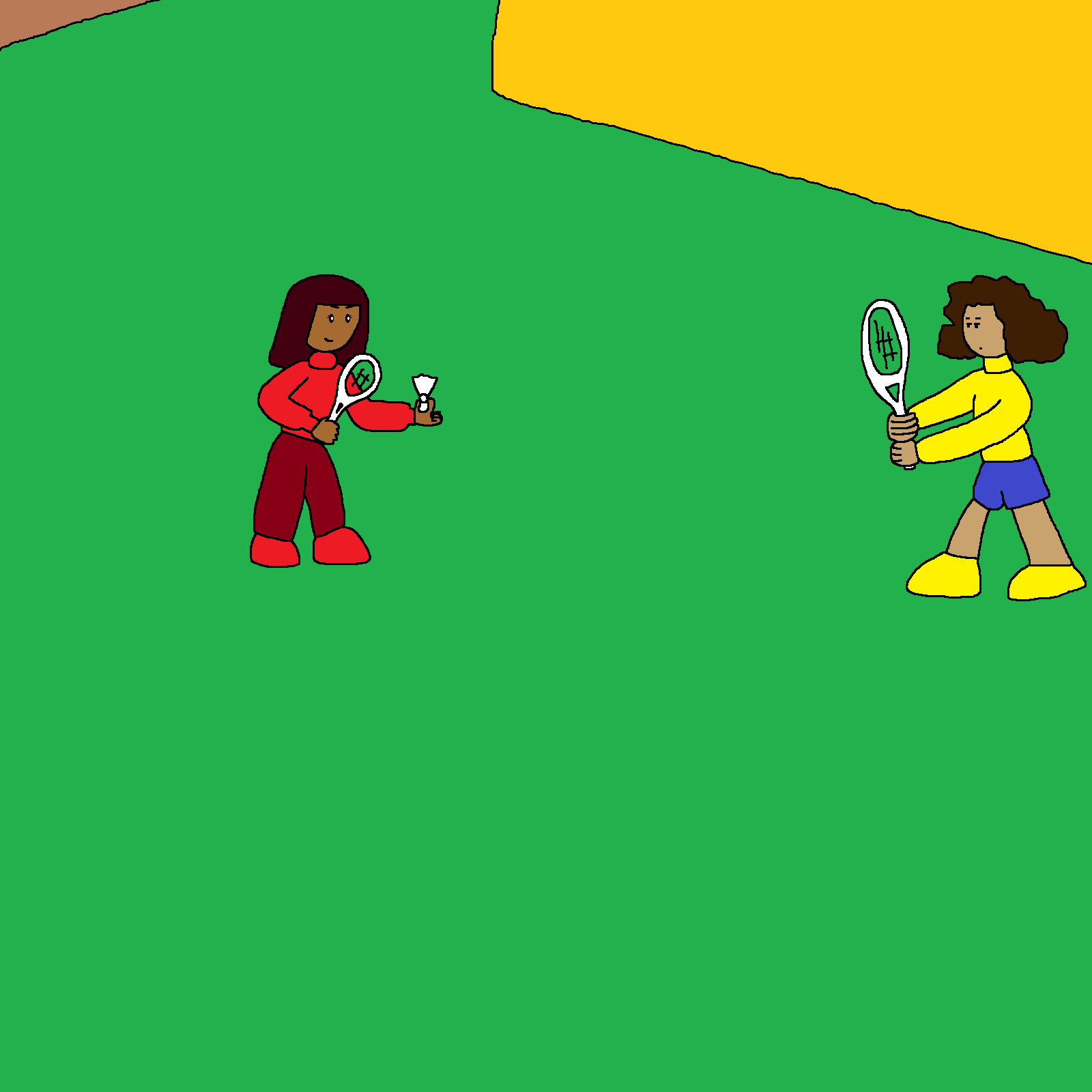Madeline -- Janine + Queenie Badminton Rally by NintendoSuperMario1 on ... Madeline -- Janine + Queenie Badminton Rally by NintendoSuperMario1 on ...