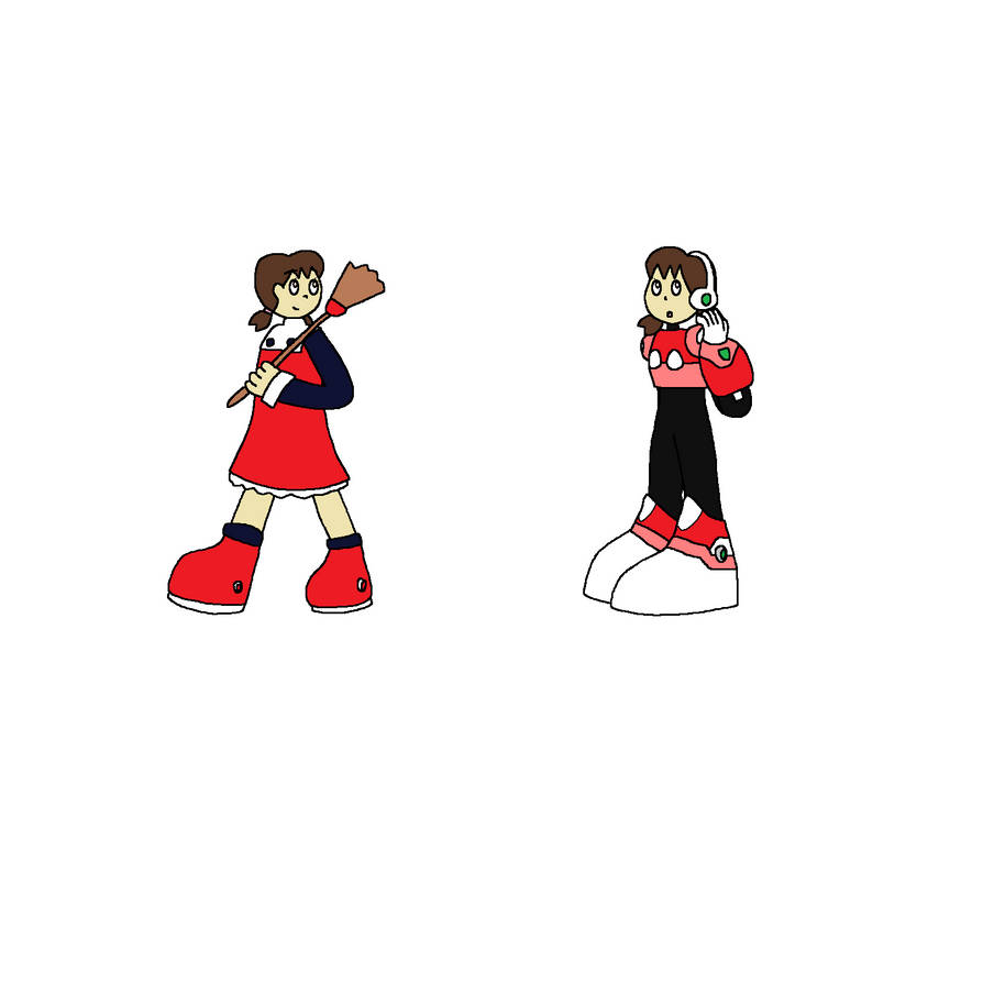 Doraemon Shizuka Rockman Outfits By Nintendosupermario1 On Deviantart