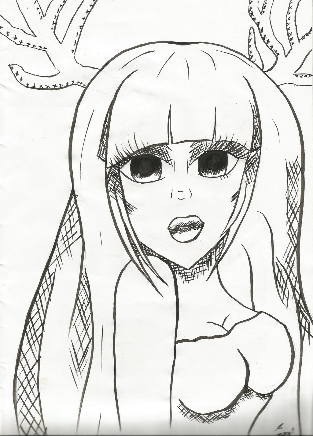 Deer Girl Finished By Tateyfairrain On Deviantart
