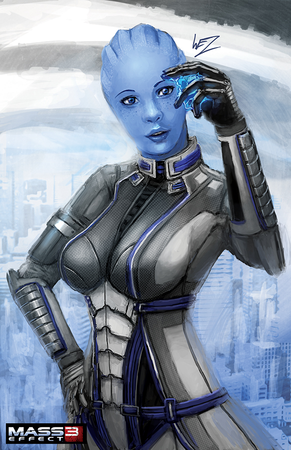 Mass Effect Liara Tsoni By W E Z On Deviantart