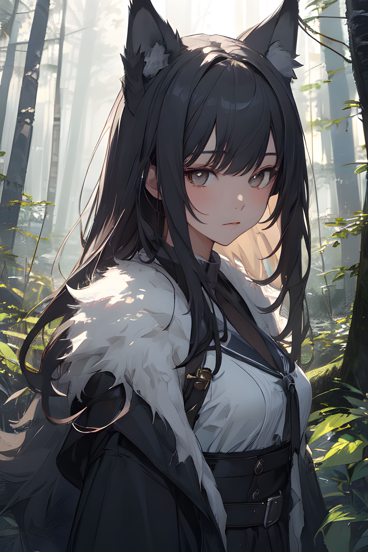 Wolf Girl In Forest 9 By Rashoshadowalker On Deviantart