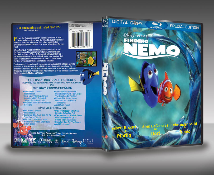 Finding Nemo Dvd Cover Ed By Godricrandom On Deviantart