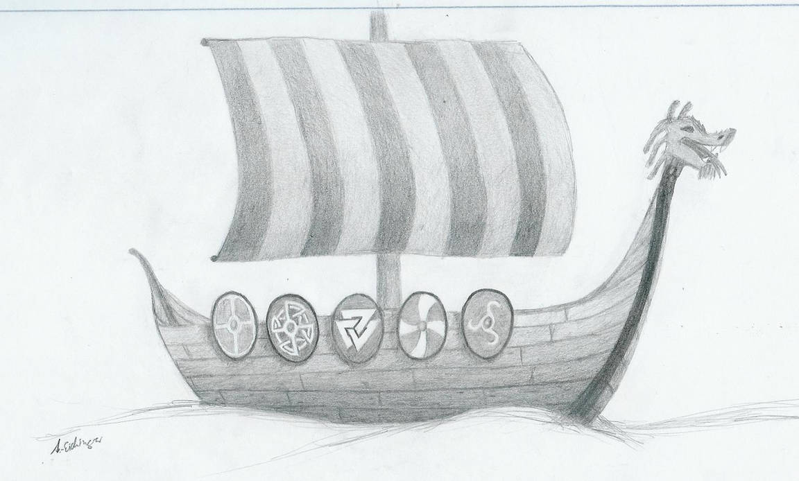 Viking longship by Hector-LLG on DeviantArt