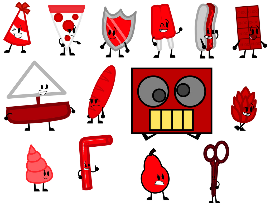 Brawl Of The Objects Characters Fire Forms By Alexiscurry On Deviantart