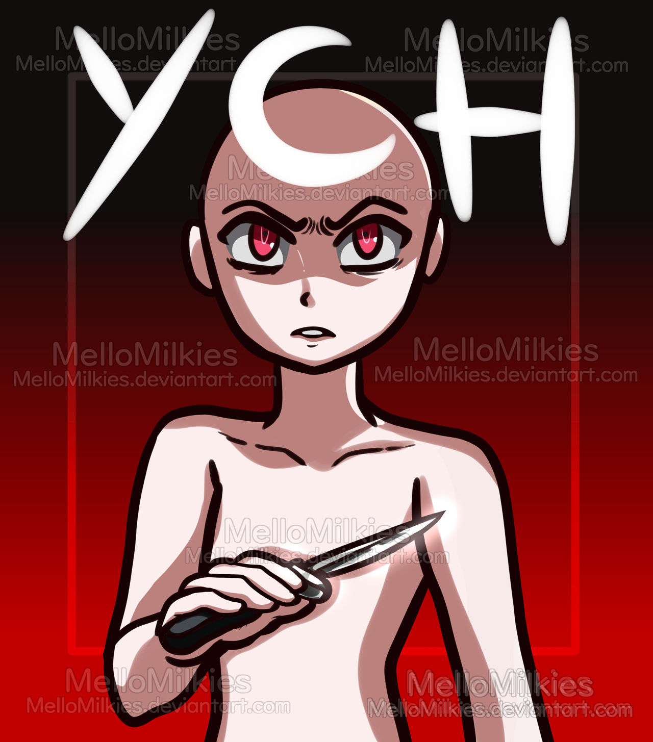 Open Psycho Yandere Ych By Milkiecafe On Deviantart