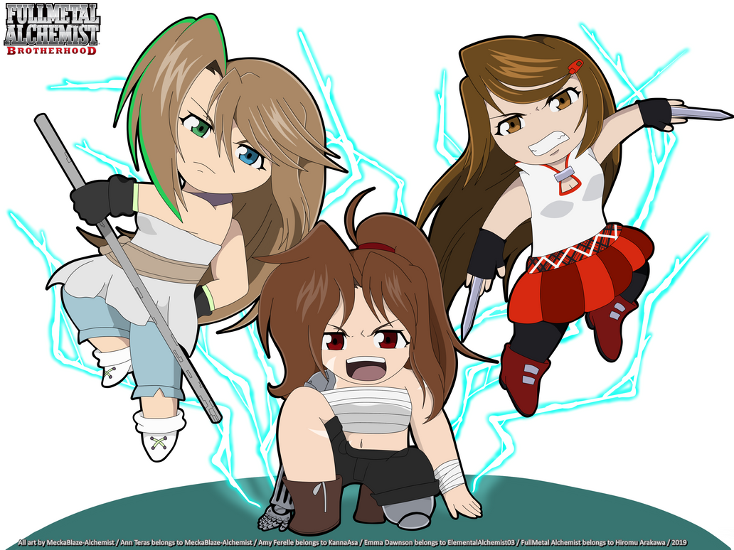 Fma Oc The Three Alchemist Chibi By Meckablaze Alchemist On Deviantart