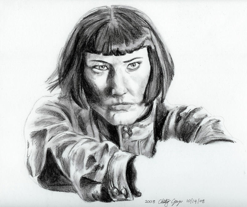 Irina Spalko Charcoal By Moyayuki On Deviantart