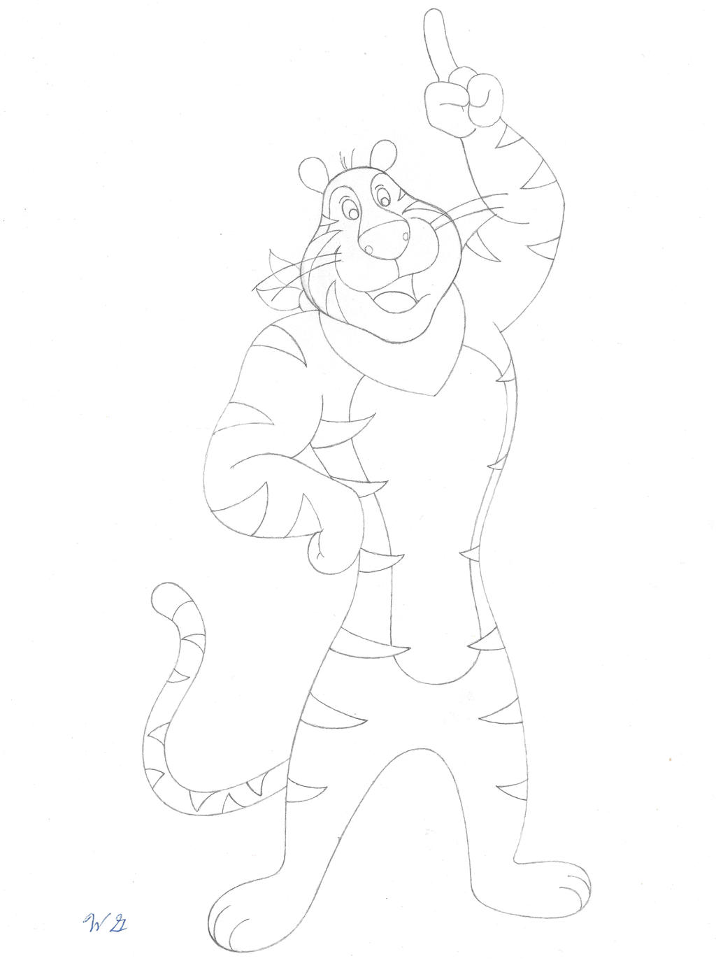 Tony The Tiger Artwork My Cleaned Up Pic By Artagedden On Deviantart