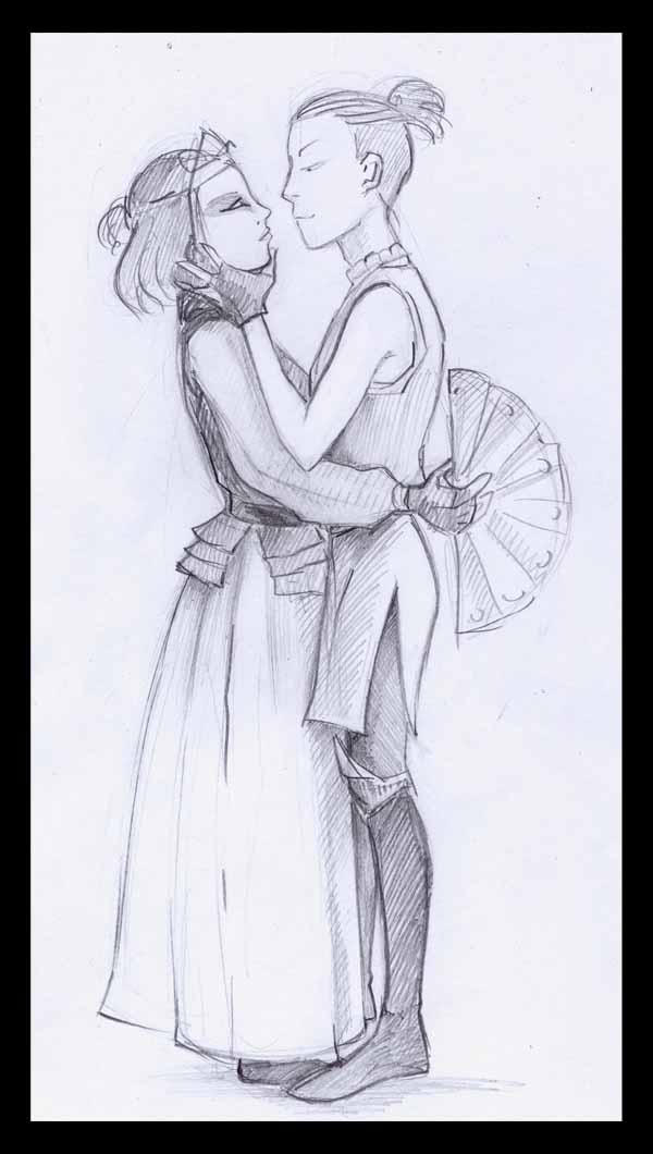 Sokka And Suki Sketch 2 By Lady Pirate On Deviantart
