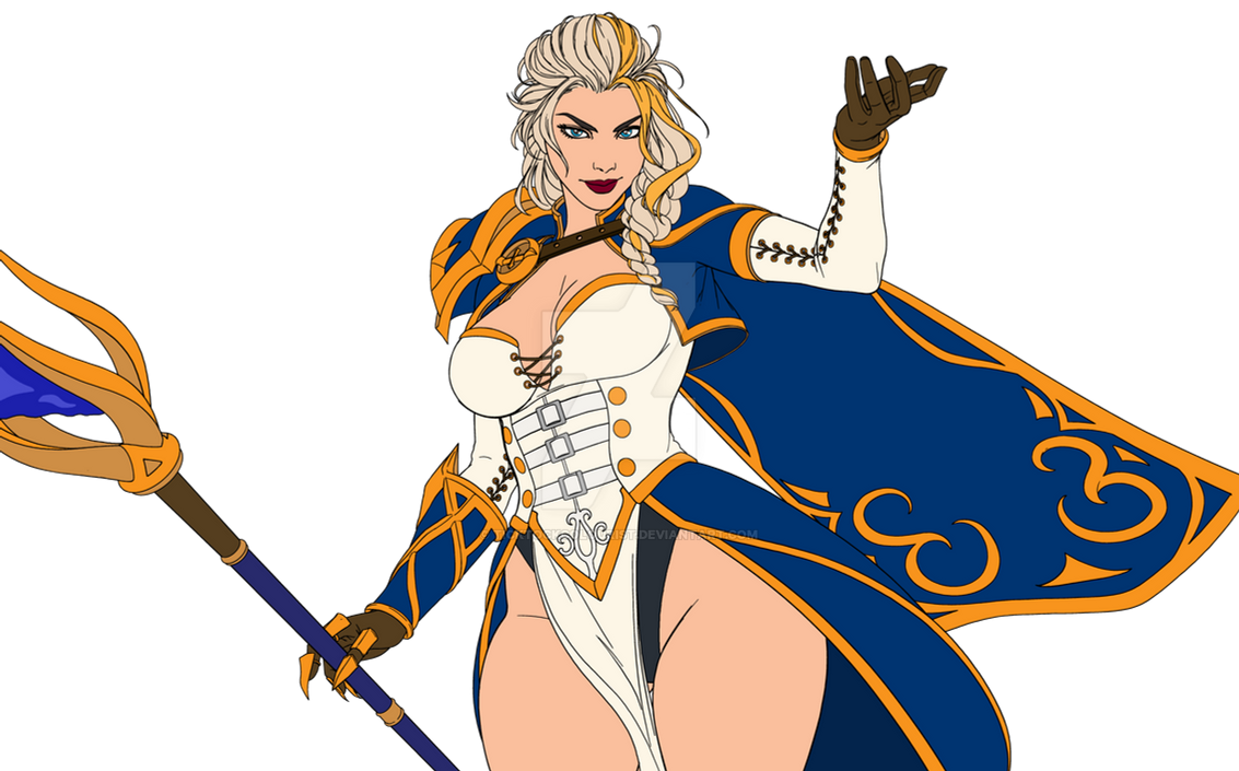 Jaina lineart by Dandon, my WIP colours by Ticktockcolourist on DeviantArt Jaina lineart by Dandon, my WIP colours by Ticktockcolourist on DeviantArt