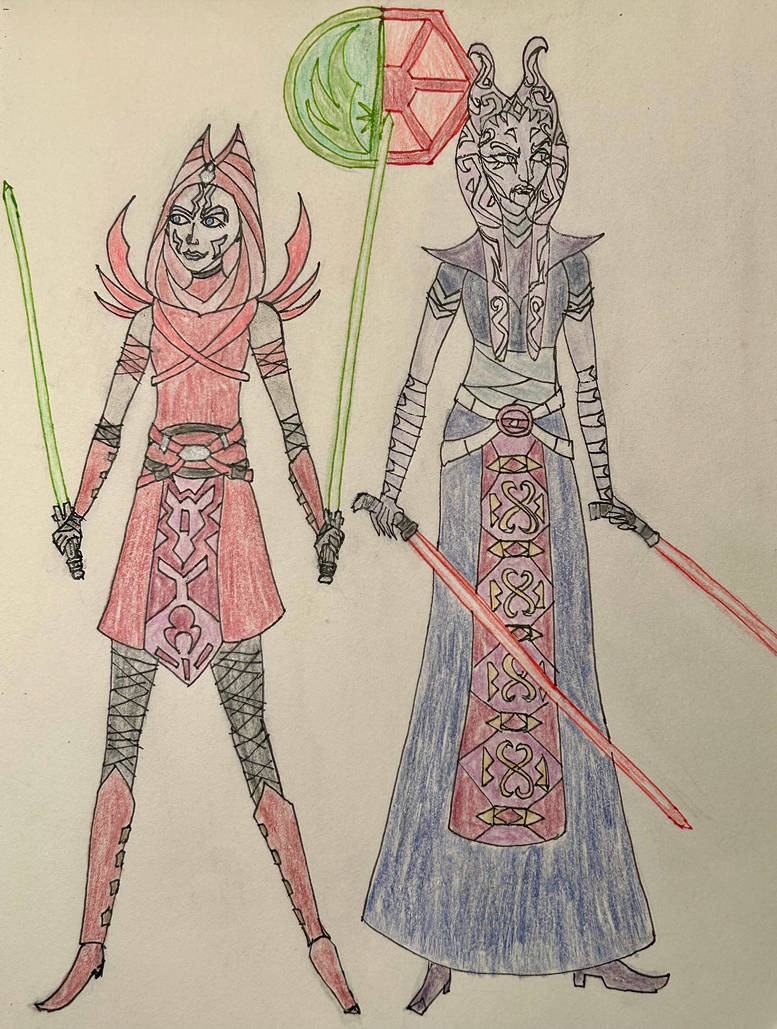 Species Swap Ahsoka Tano And Asajj Ventress By Esteemed Entity On