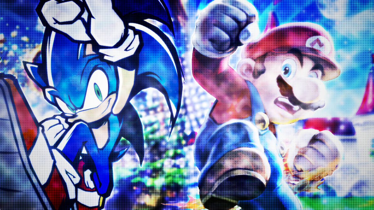 Mario Vs Sonic Wallpaper By Doncocobean On Deviantart
