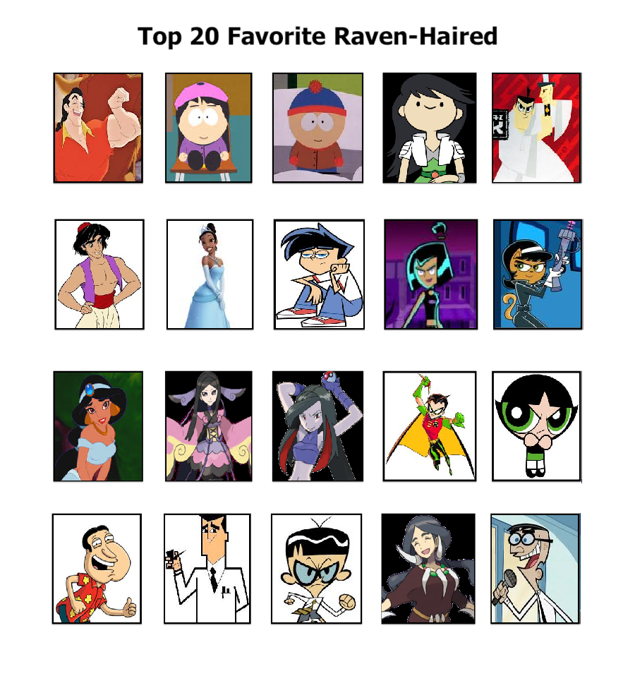 Top 20 Favourite Raven Haired By Darkbrawlercf1994 On Deviantart
