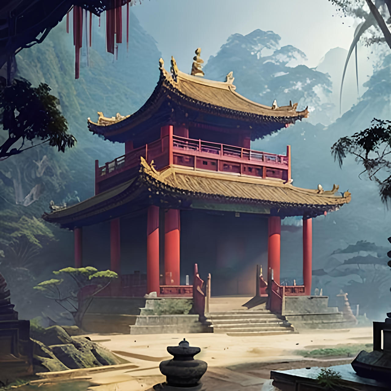 Ancient Chinese temple in the jungle #2 by QuantumReel on DeviantArt Ancient Chinese temple in the jungle #2 by QuantumReel on DeviantArt