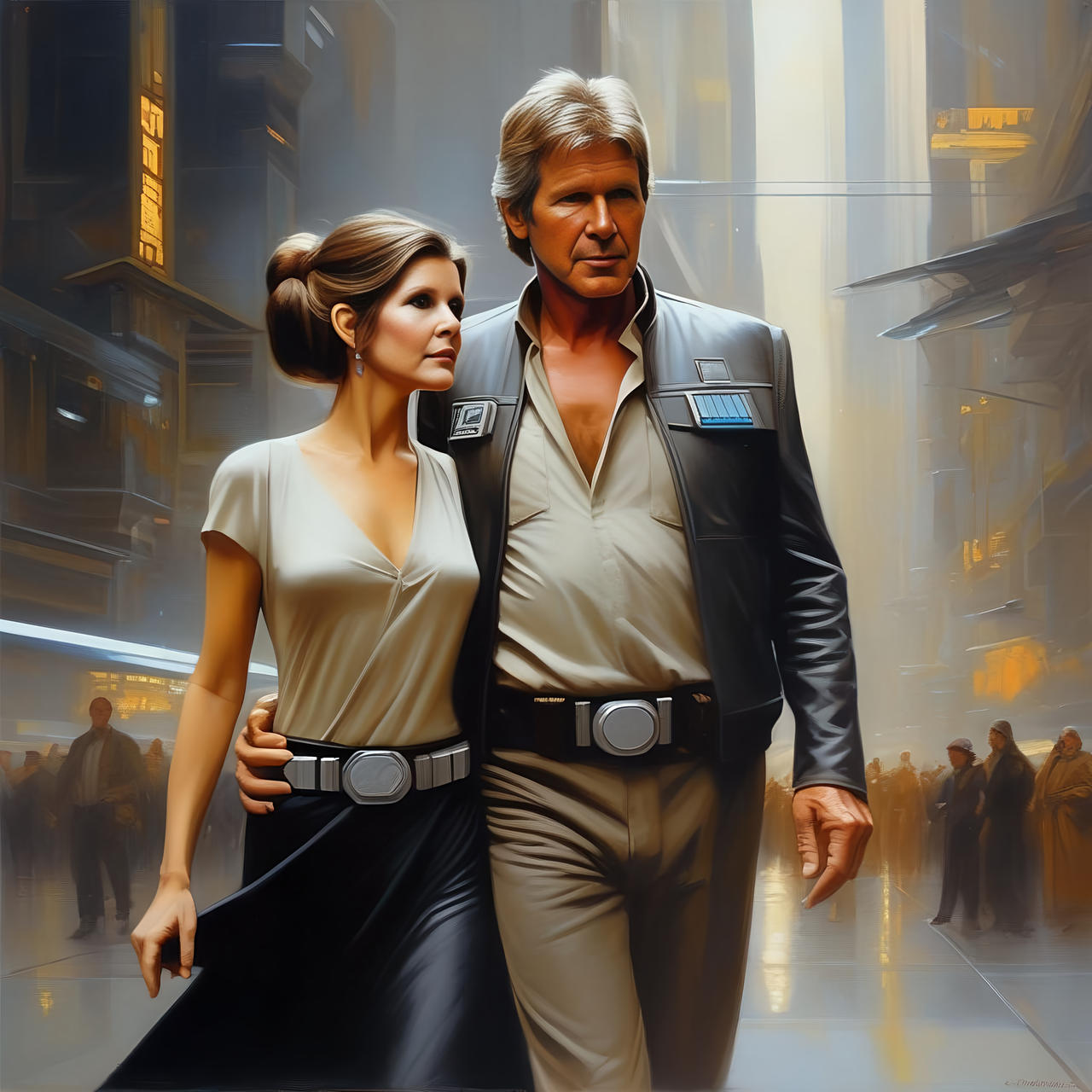 Princess Leia And Han Solo 1 By Quantumreel On Deviantart