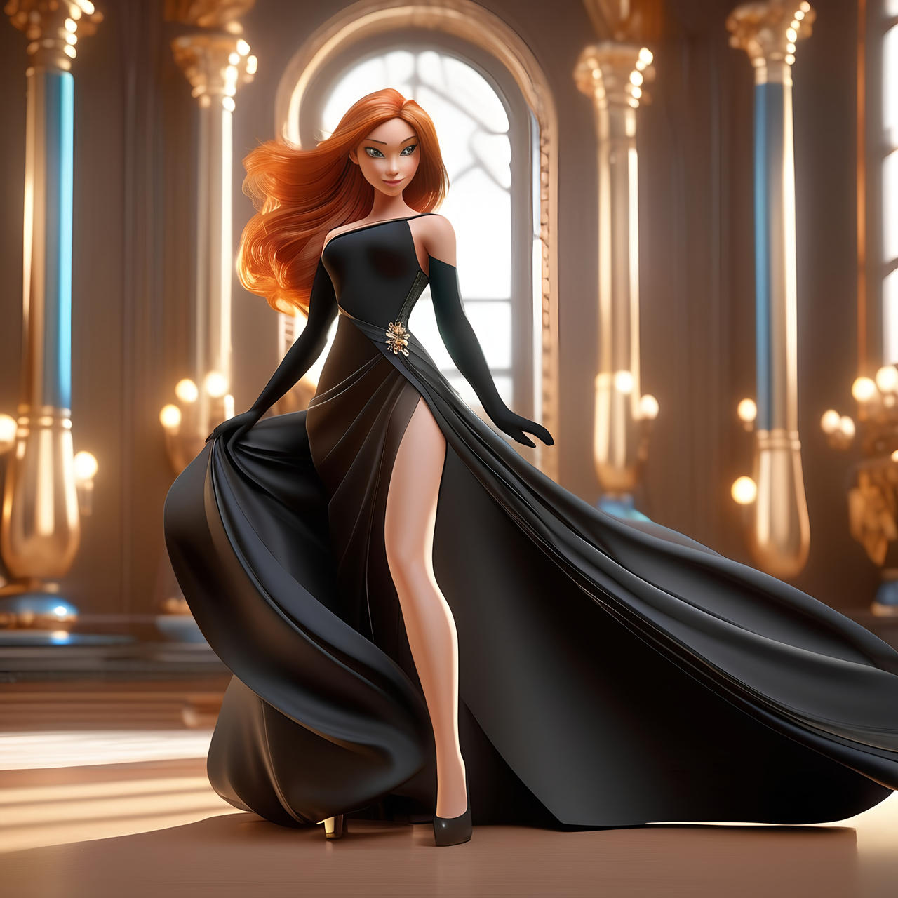 Kim Possible Black Dress 3d Anime 6 By Quantumreel On Deviantart