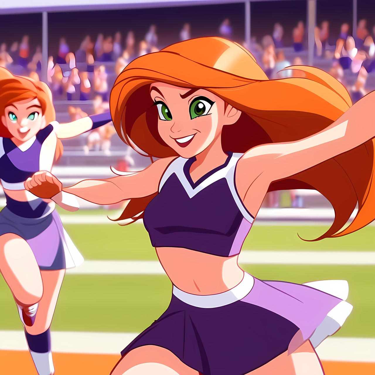Kim Possible Cheerleader Cartoon 1 By Quantumreel On Deviantart
