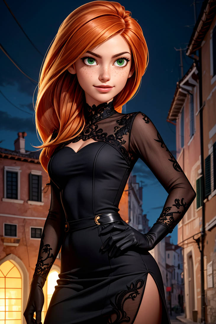 Kim Possible Venice Black Dress 1 By Quantumreel On Deviantart