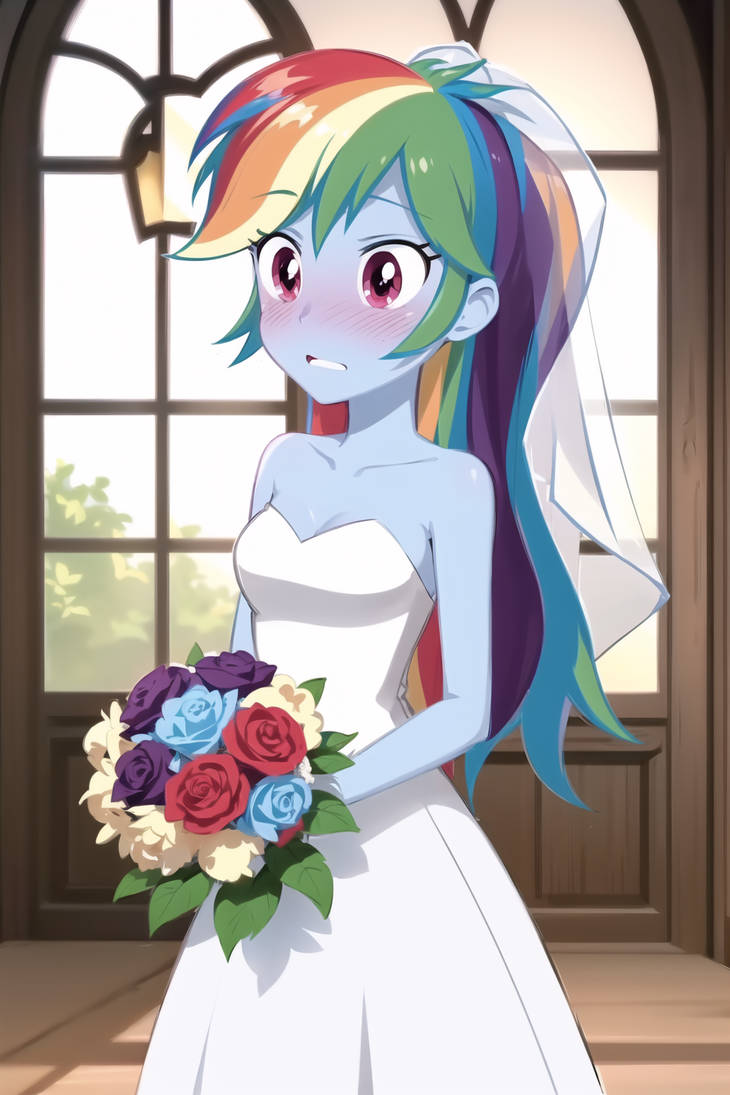 Rainbow Dash Wedding Dress 1 By Quantumreel On Deviantart