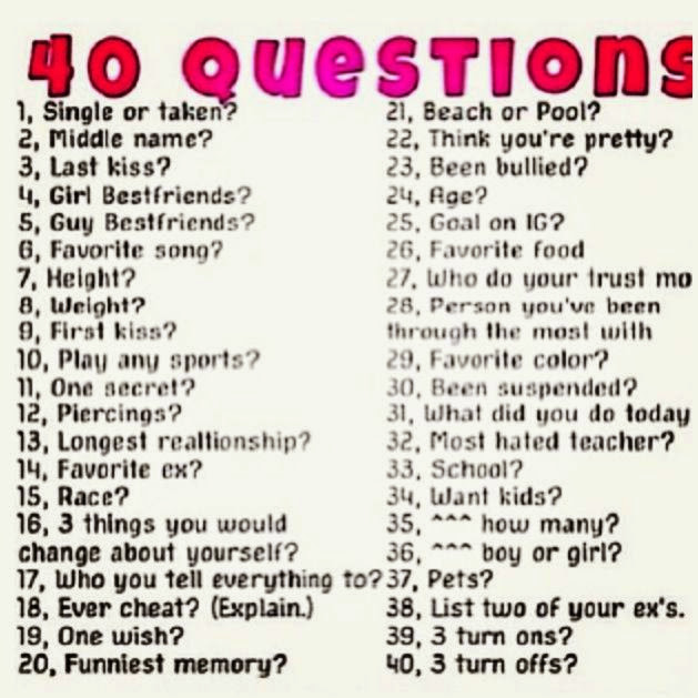 40 Random Questions By Timmy the Tiger On DeviantArt 40-random-questions-by-timmy-the-tiger-on-deviantart