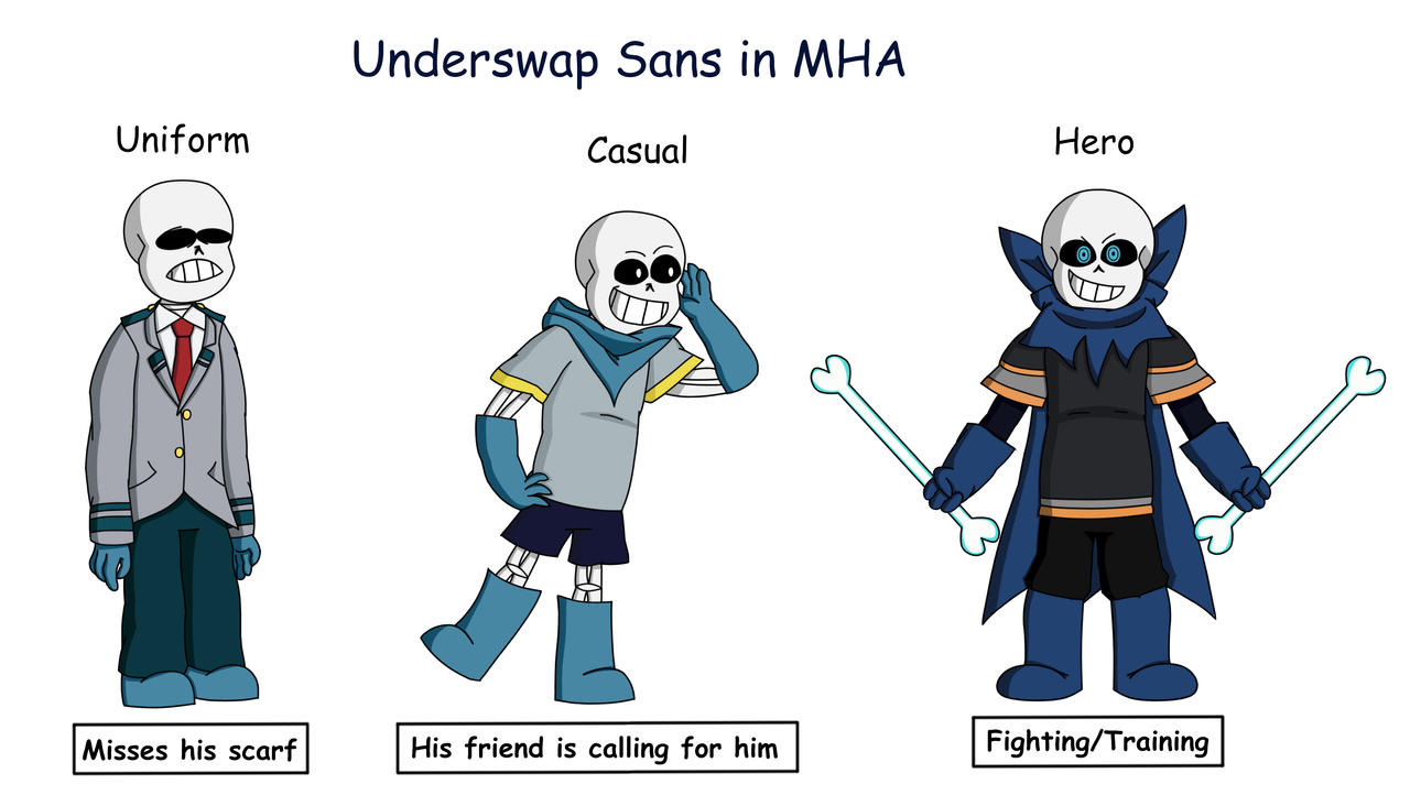 Underswap Sans Mha Different Designs By Dimentioanguirus On Deviantart