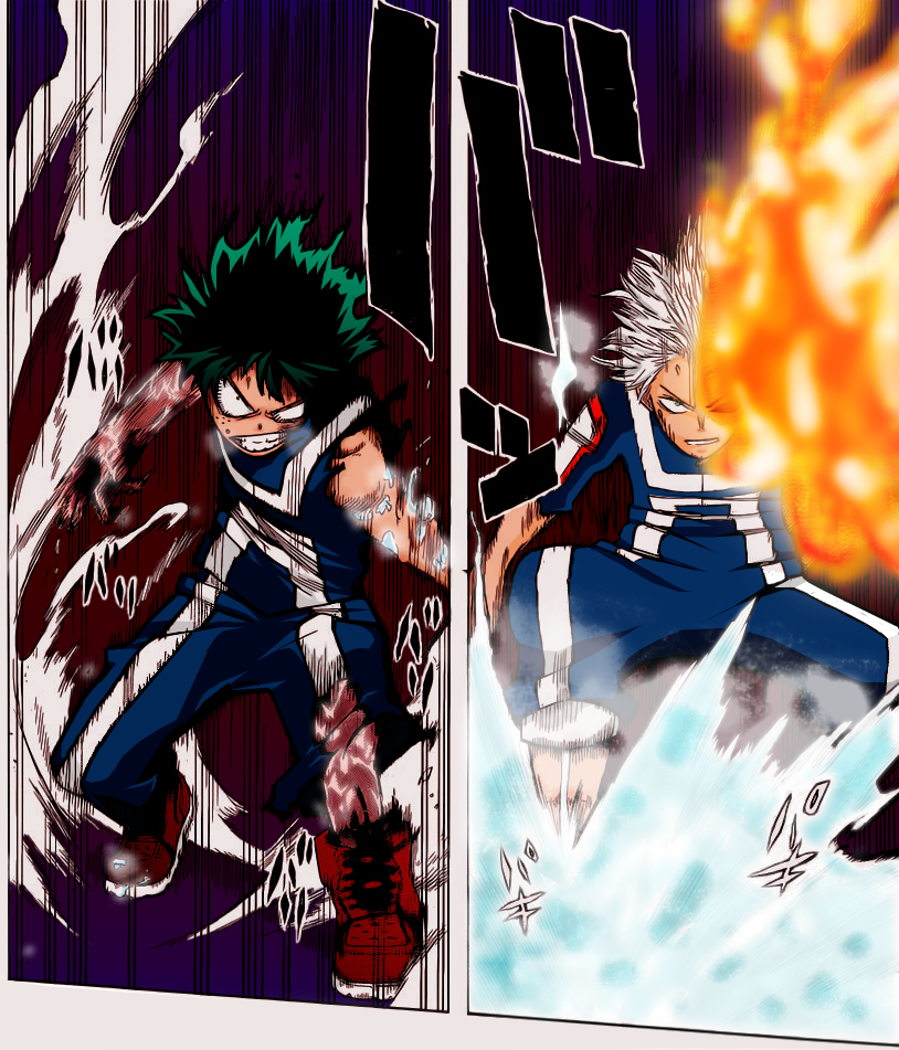 Deku Vs Todoroki By D33pdiv32th3w0rld On Deviantart