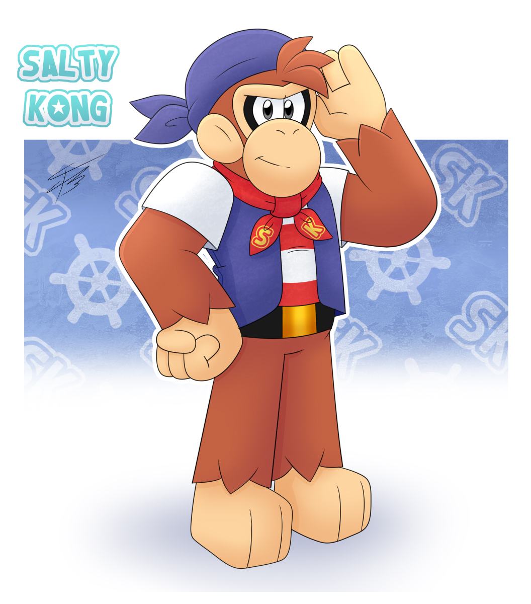 Donkey Kong OC - Salty Kong (Redraw) by FireBear64 on DeviantArt Donkey Kong OC - Salty Kong (Redraw) by FireBear64 on DeviantArt