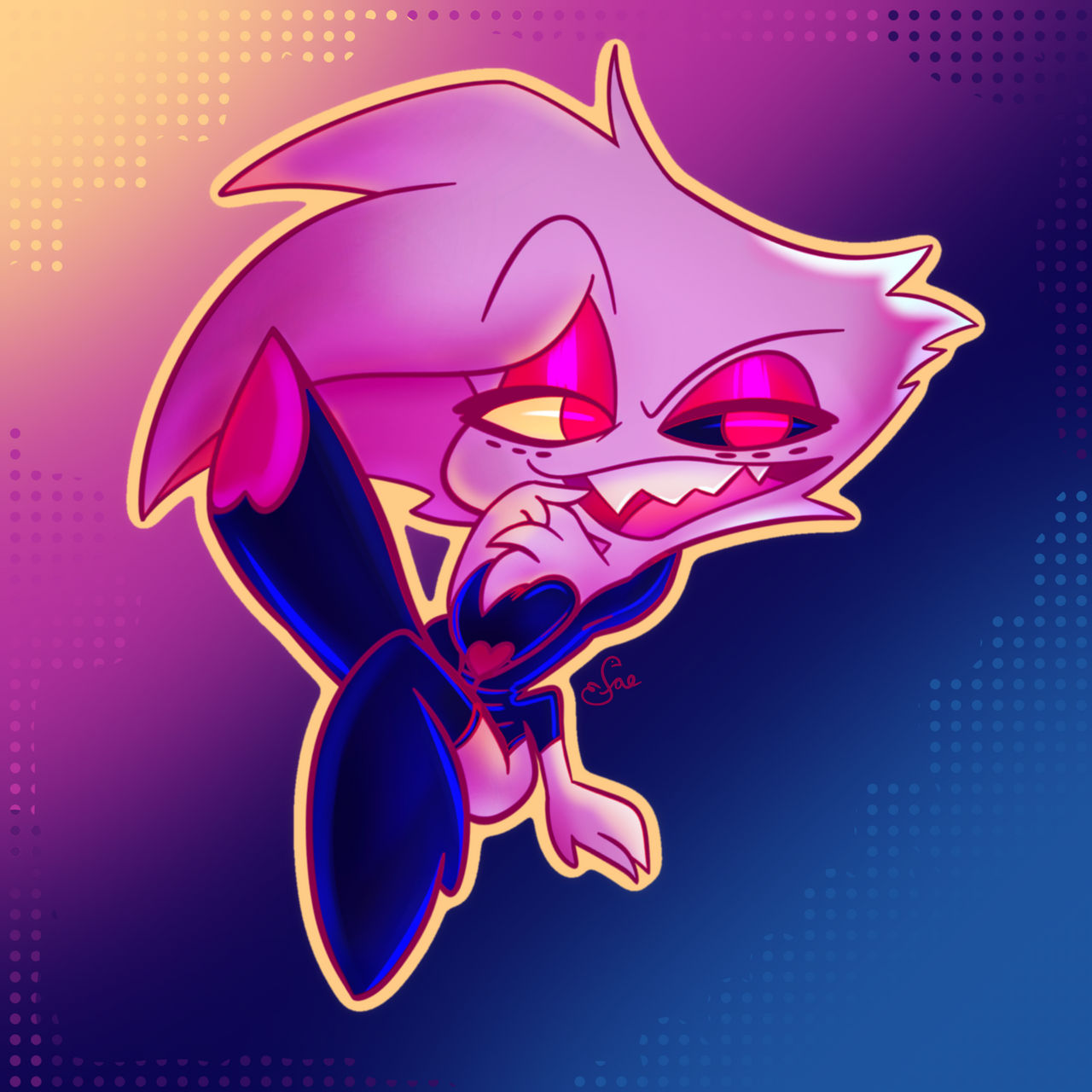 Angel Dust Chibi by FaeFlamingo on DeviantArt Angel Dust Chibi by FaeFlamingo on DeviantArt