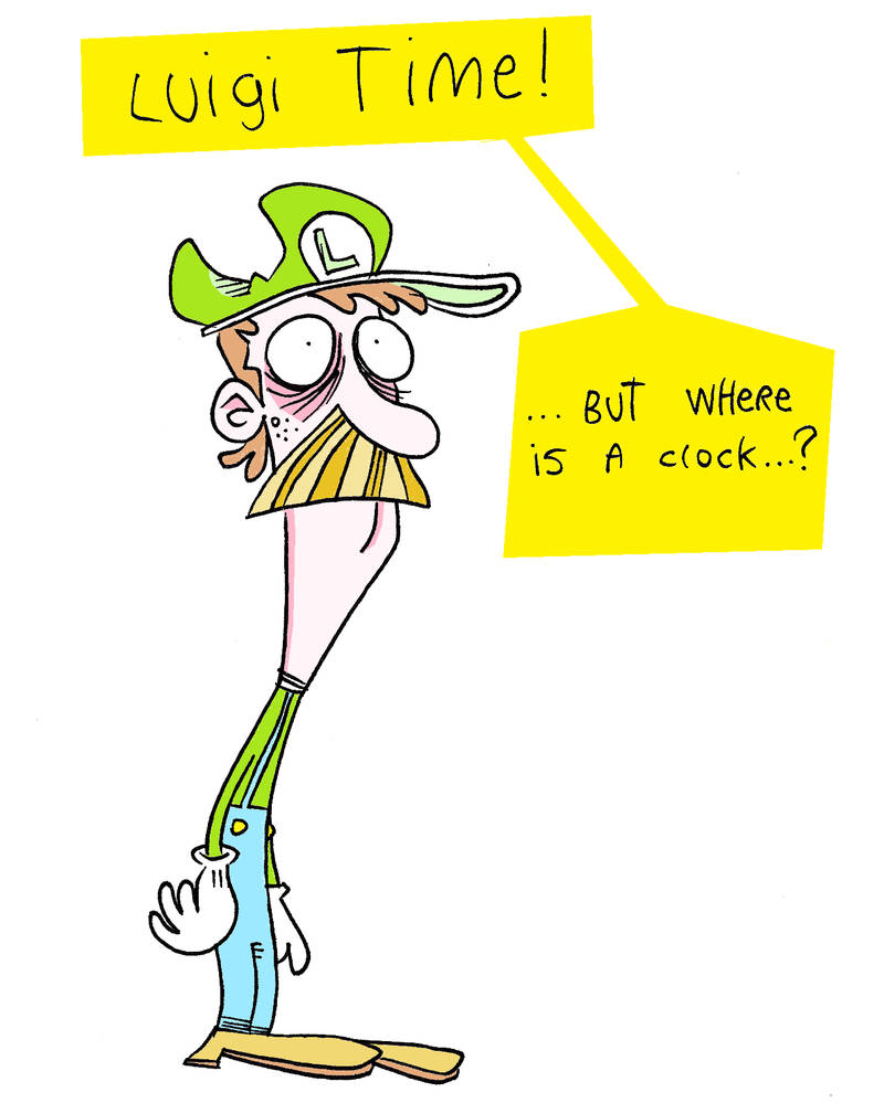 Luigi Time Without Clock By Purpleglassesboy On DeviantArt luigi-time-without-clock-by-purpleglassesboy-on-deviantart