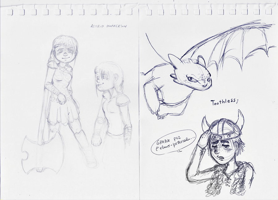 Httyd Sketches By Ilcielocapovolto On Deviantart
