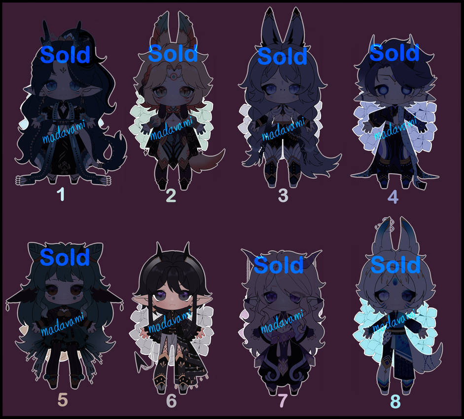108 Adopt Open Set Price By Madarami On Deviantart