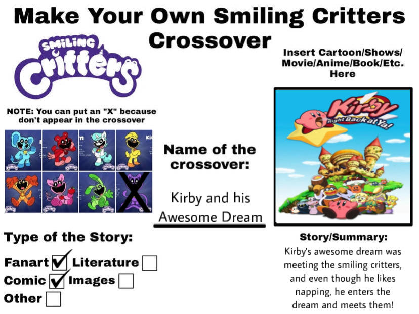 Kirby X Smiling Critters Crossover By Landyyyo2 On Deviantart
