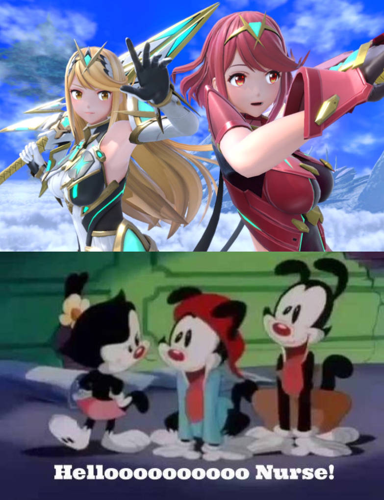 The Warner Brothers Love Pyra And Mythra By Landyyyo2 On Deviantart